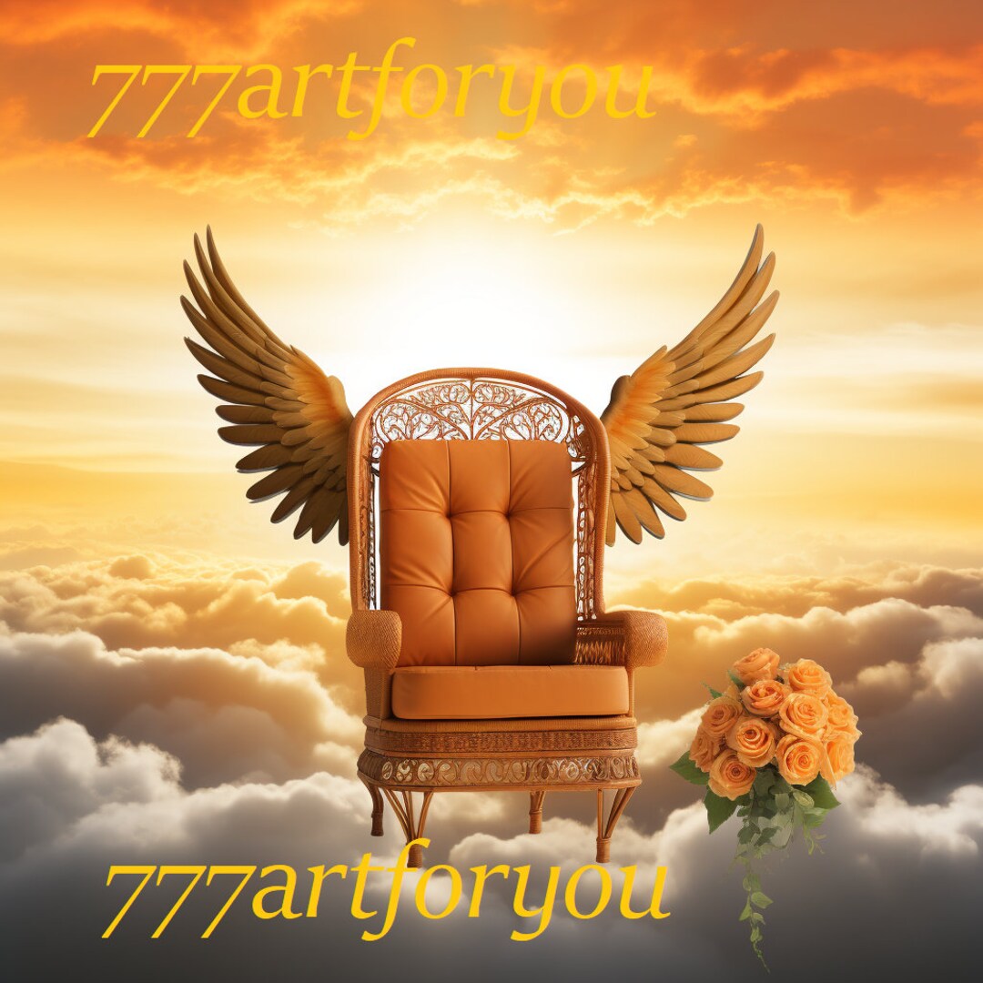 Orange Heaven Long Live Missing You in Loving Memory Angel Wings ...