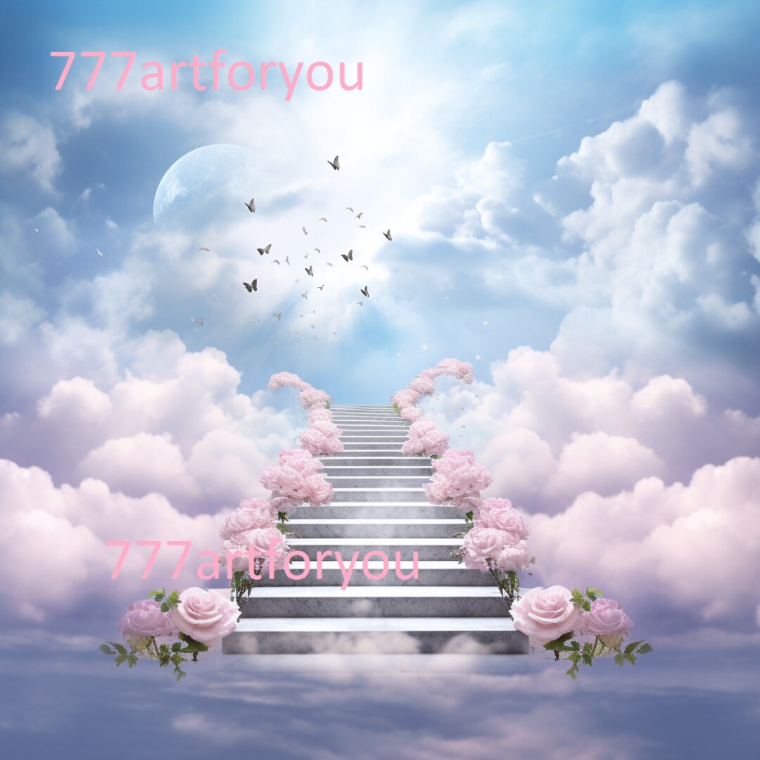 In Loving Memory PNG, Purple Sky Heaven Gate Memorial Background ...
