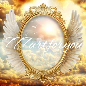 GOLD in Loving Memory PNG, Gold Heavens Gate, Memorial Background, Rest ...
