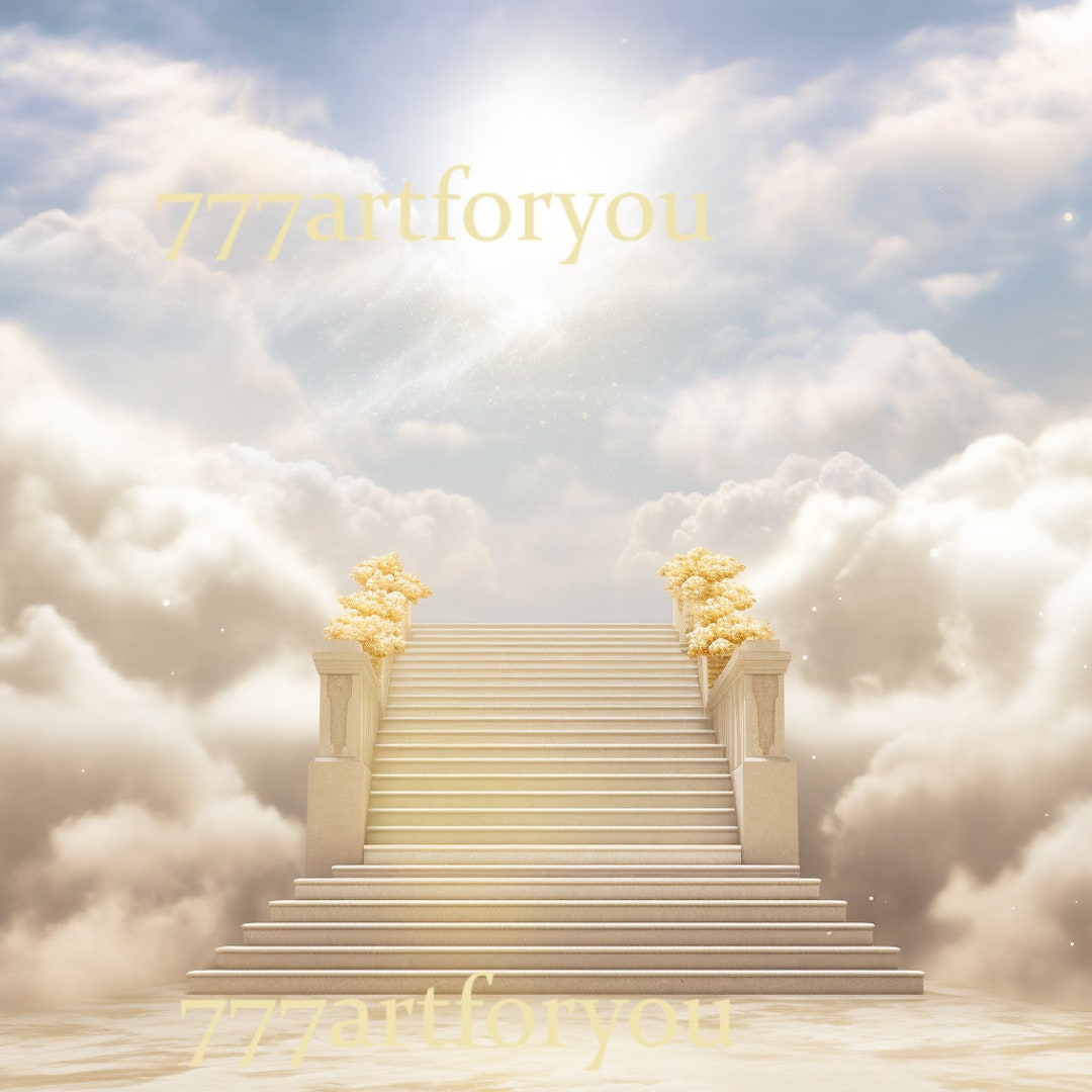 Gold Background, White Sky, Gold Heaven, Silver Words, Rest in Heaven ...