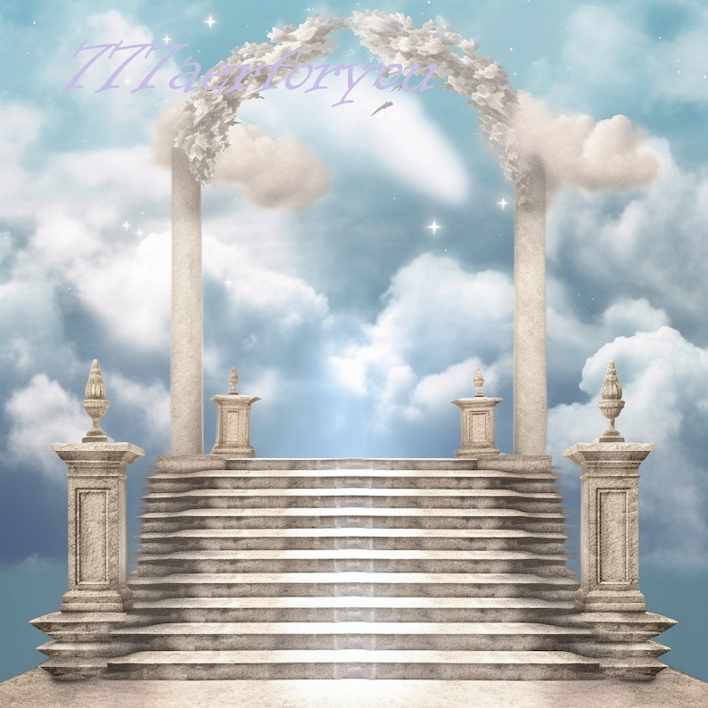 In Loving Memory PNG Memorial Background Template Stairs to - Etsy