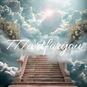 In Loving Memory PNG, Memorial Background Template Stairs to Heaven ...