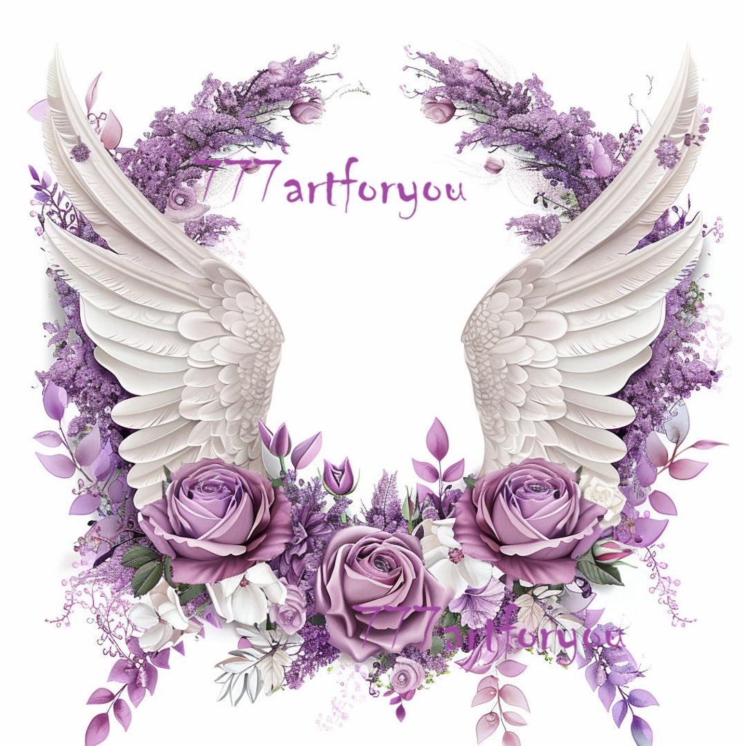 Purple Heavens Stairway in Loving Memory Angel Wings Memorial ...