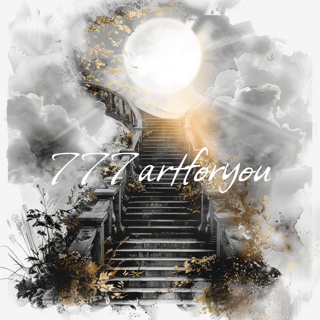 In Loving Memory PNG, Black Gold Heaven Stairway Memorial Background ...