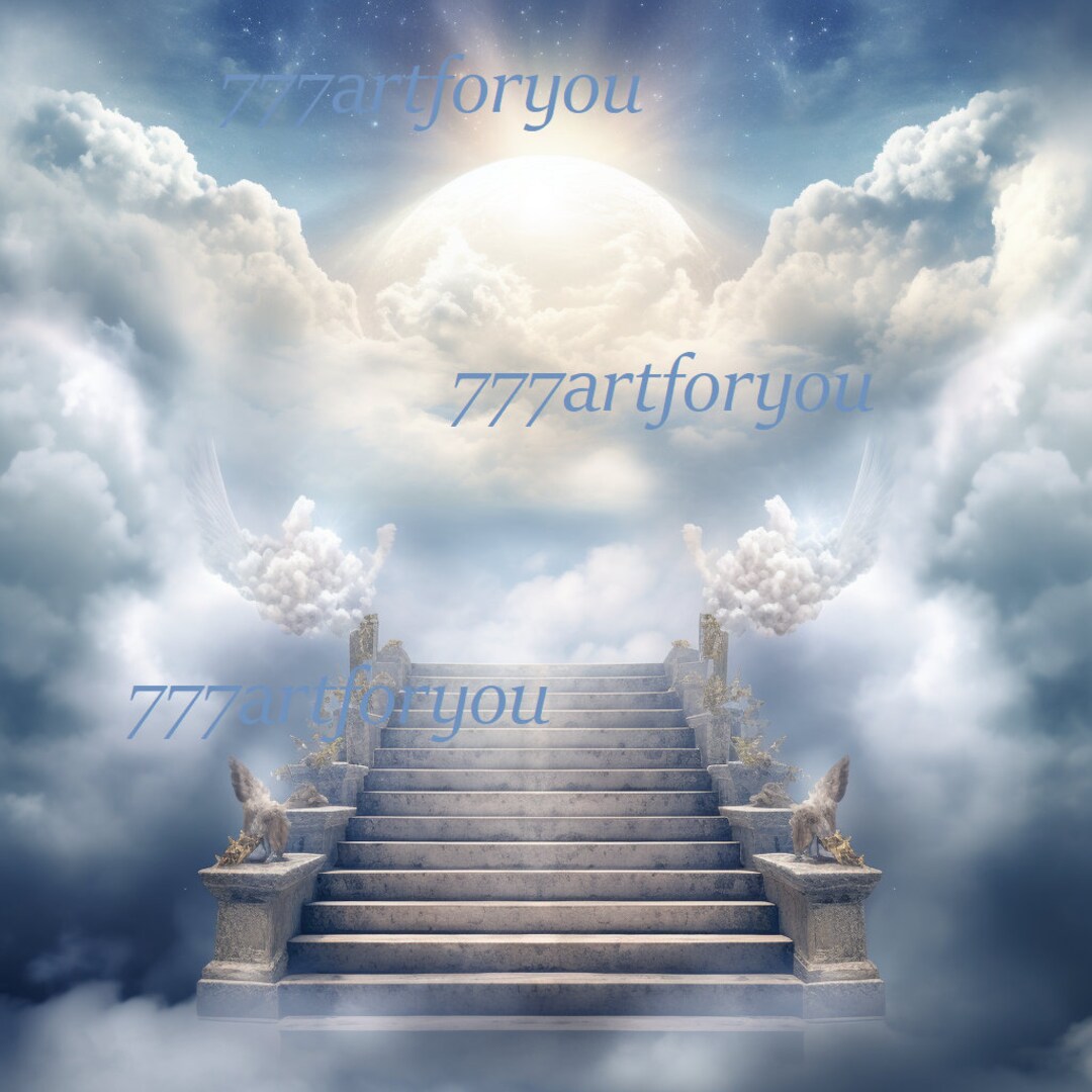 In Loving Memory PNG, Black Gold Heaven's Stairway Memorial Background ...