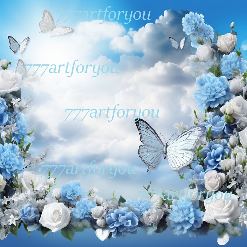 Serene Sky Memorial Background | Rest in Peace Template for Funeral ...