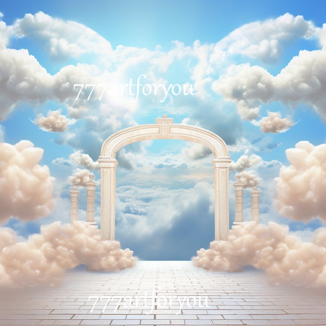 Wonderful Heaven Gate Background PNG - in Loving Memory SVG - Cloud ...