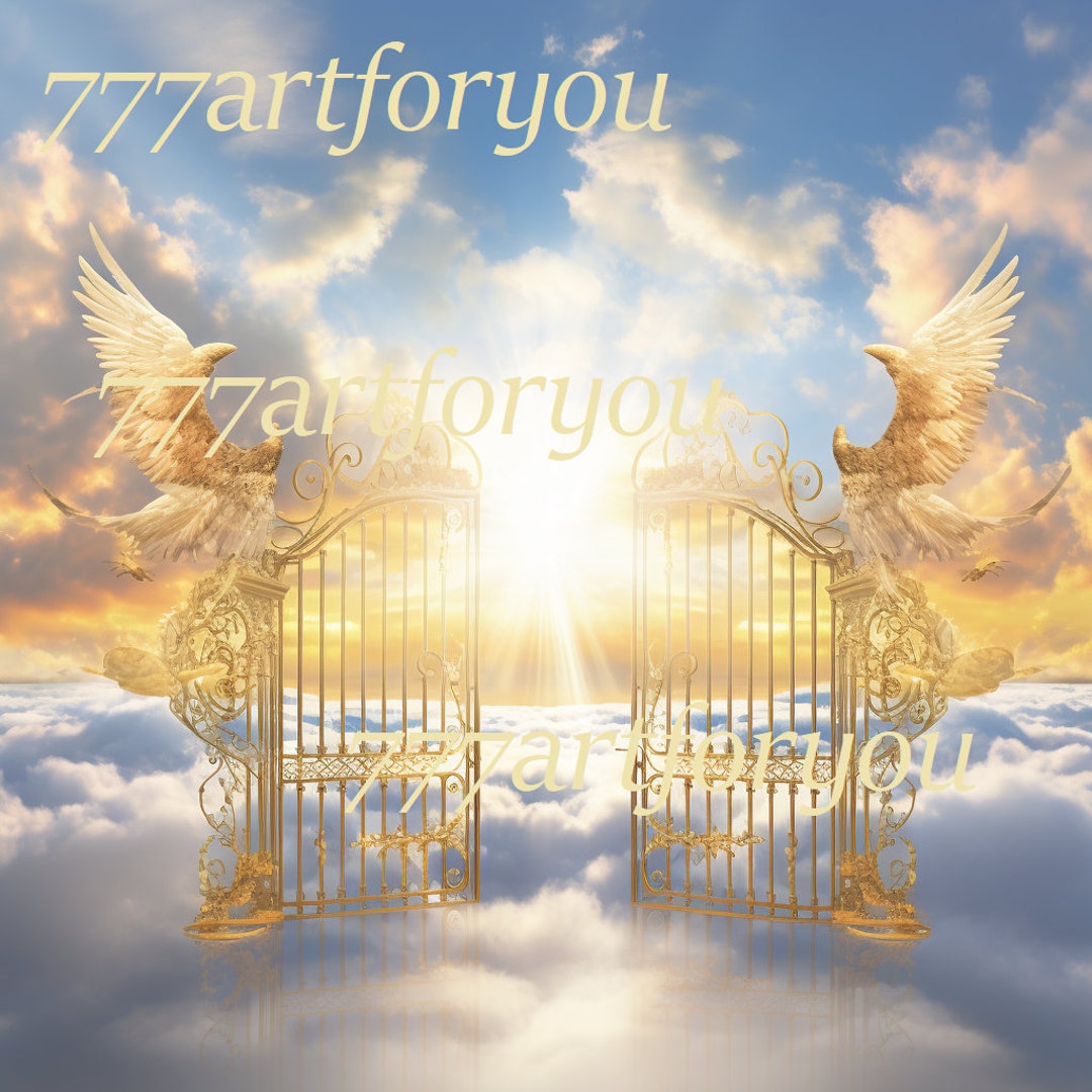 Eternal Remembrance Heaven Memorial: Rest in Peace Design With Gate PNG ...