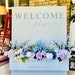 Custom Flower Box Welcome Sign - A Frame Welcome Sign - Wedding Sign ...