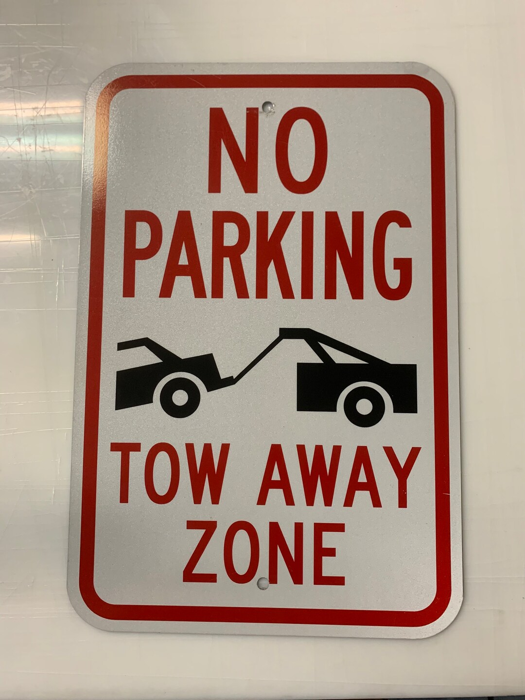 No Parking Tow Away Zone Sign - Reflective Street Sign - Etsy