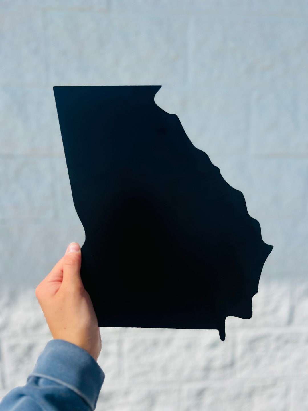 Routed Polymetal Georgia State Outline Cutout - Etsy