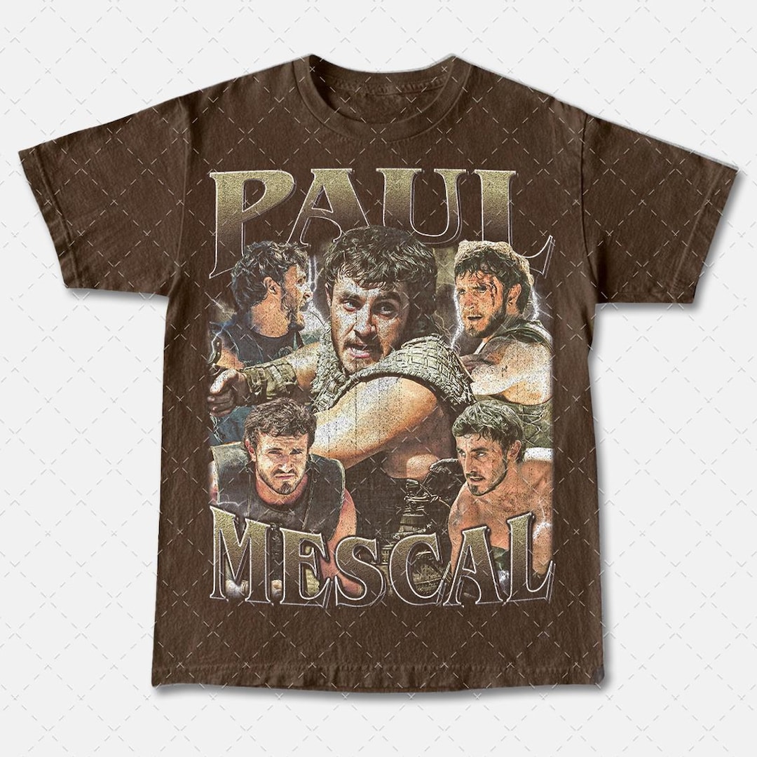 Vintage 90s Paul Mescal Tee, Gladiator Tv Series Unisex T-shirt, Retro ...