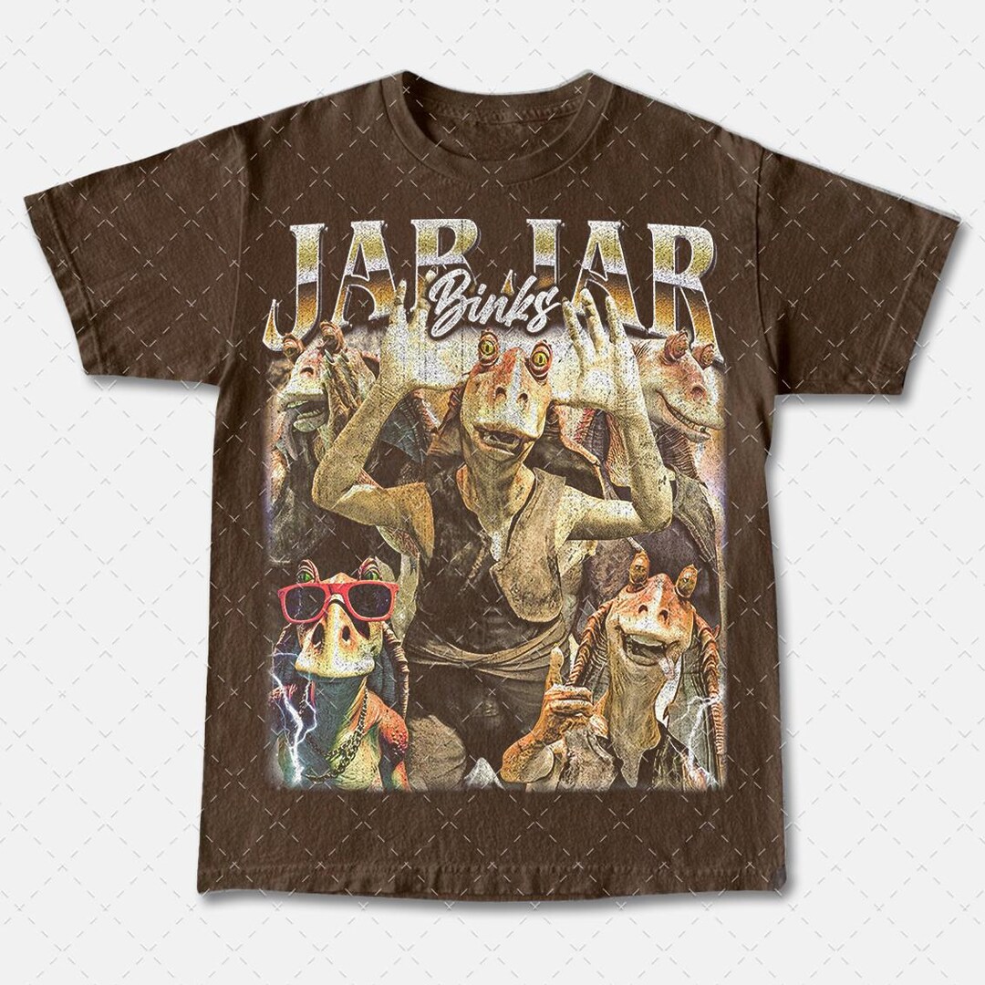 Vintage 90s Jar Jar Binks Tee, Tv Series Unisex T-shirt, Retro TV Show ...
