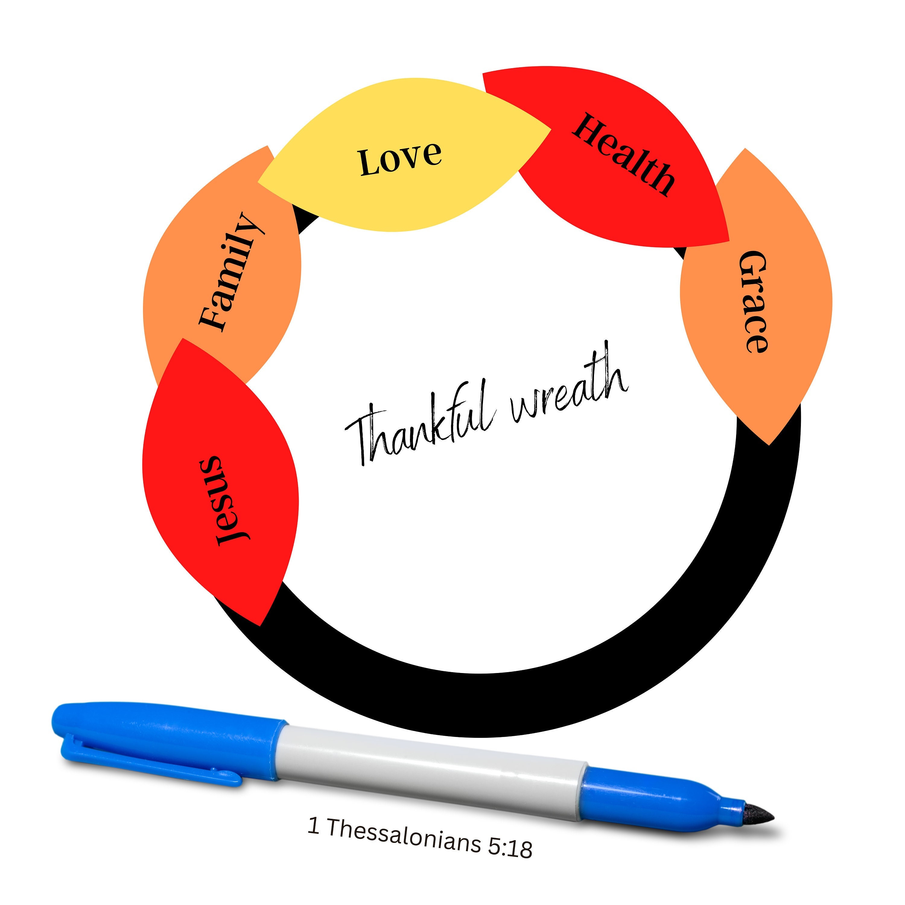 Thankful Wreath. Thanksgiving. Gratefulness Craft. Bible Based Craft ...