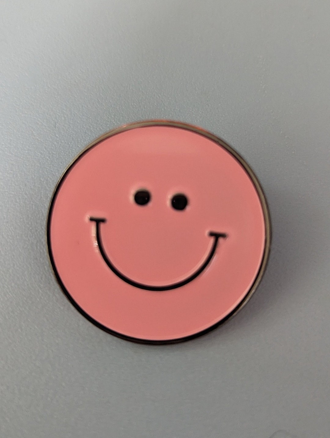 Smiley Face 90s Enamel Pin - Etsy