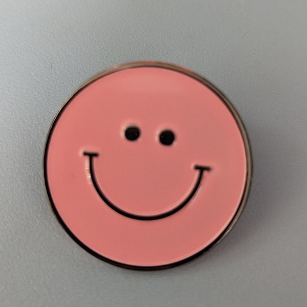 Smiley Face Pin - Etsy