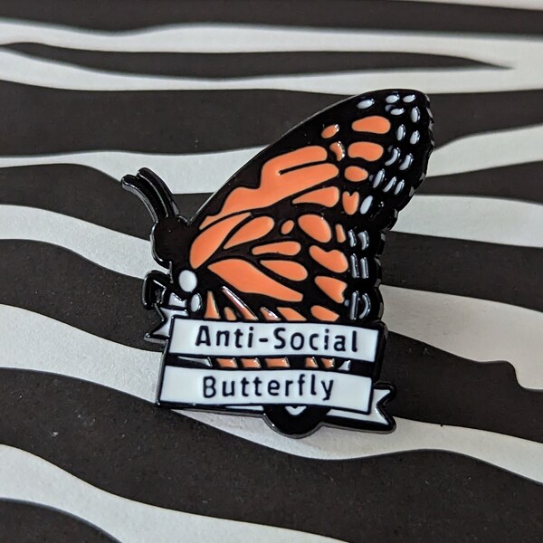 Anti Social Butterfly - Etsy