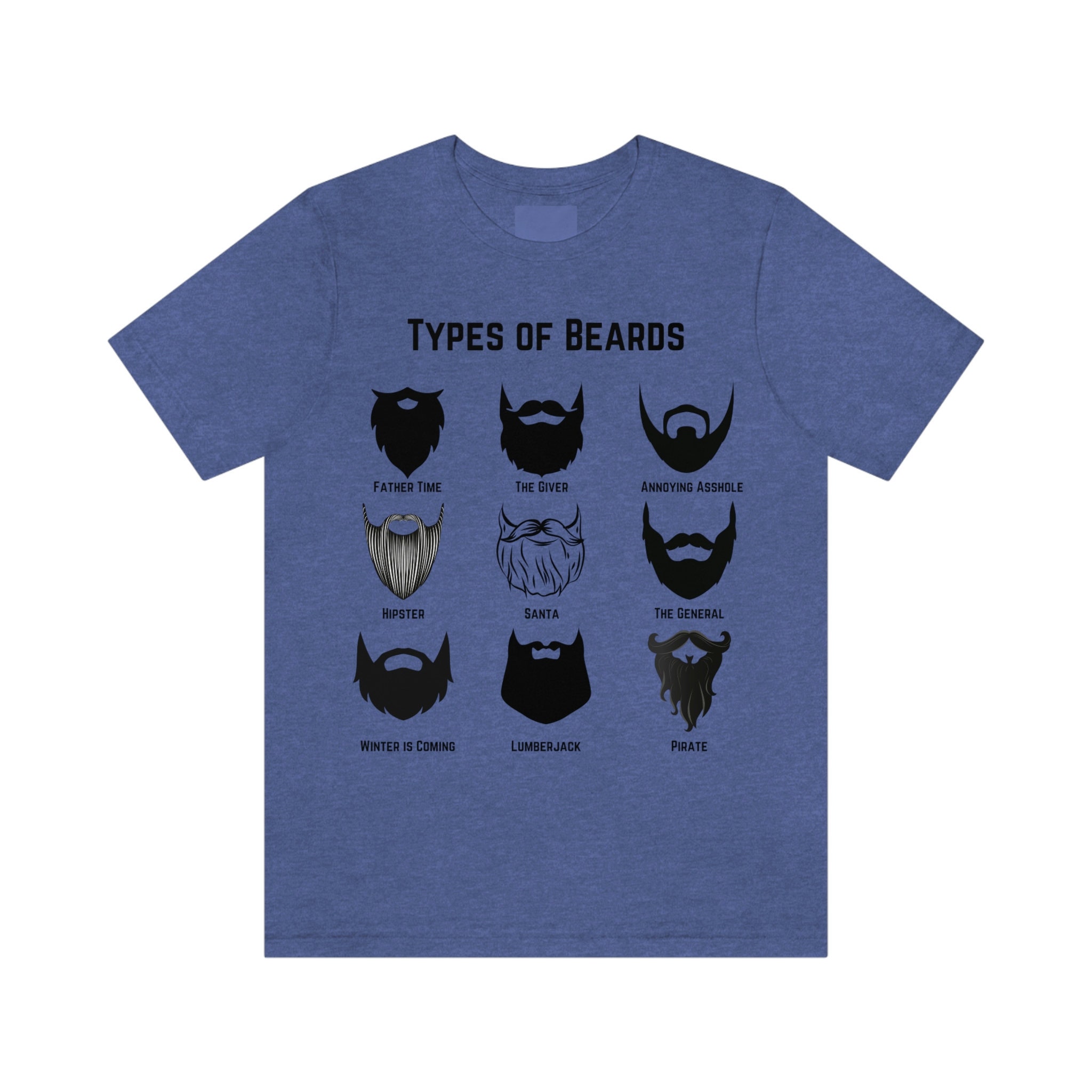Funny T-shirt, Types of Beards, Beard Styles, Beard Shirt, Dad Shirt ...