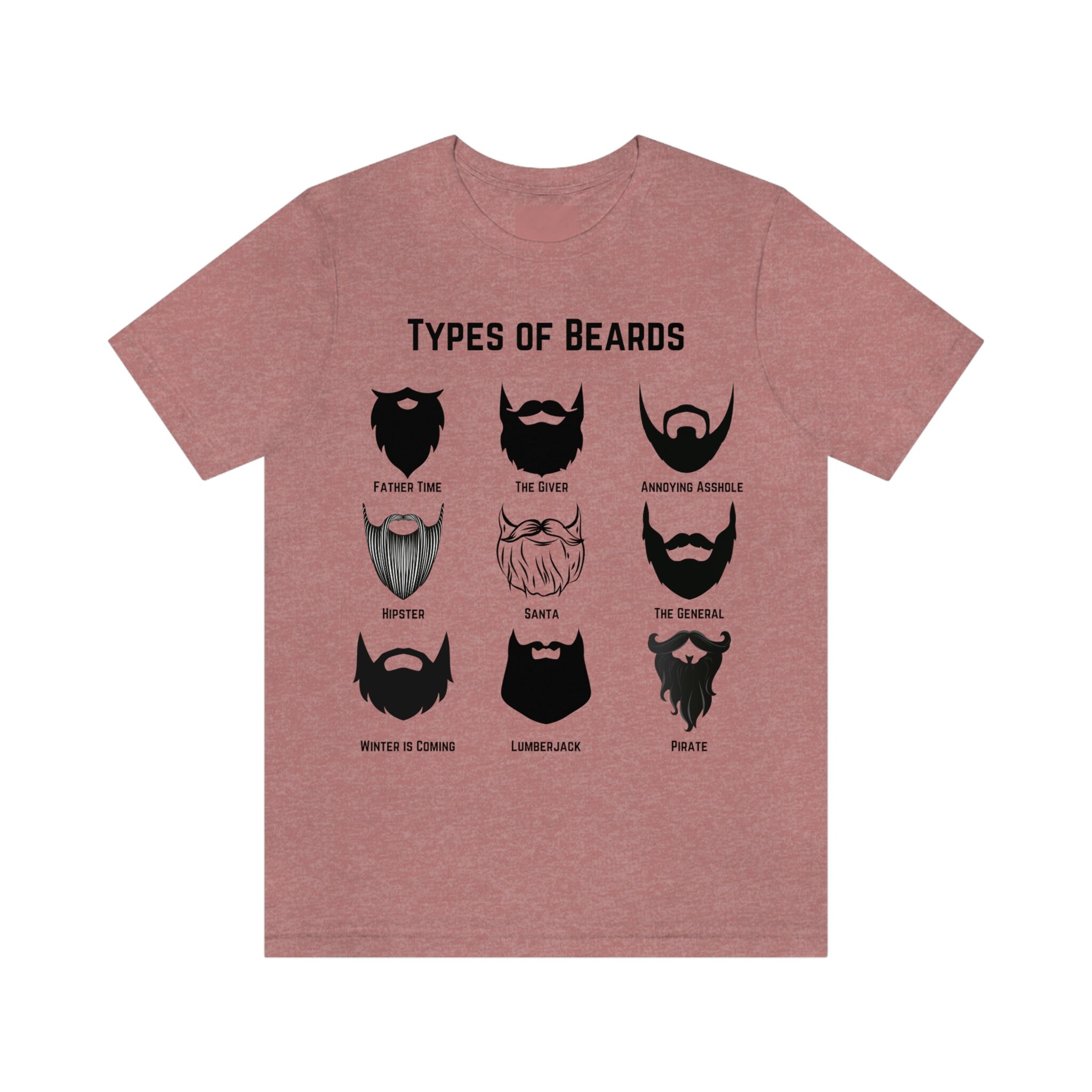 Funny T-shirt, Types of Beards, Beard Styles, Beard Shirt, Dad Shirt ...