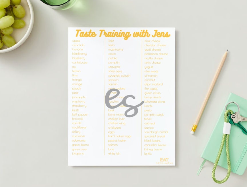 Taste Training-digital Download - Etsy