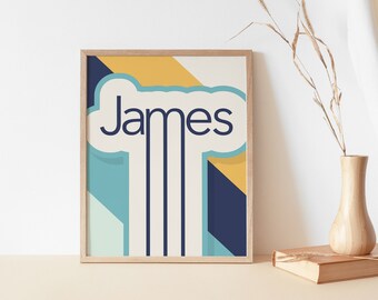 James Name Art - Etsy