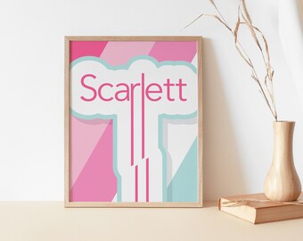 Scarlett Baby Name Sign - Etsy