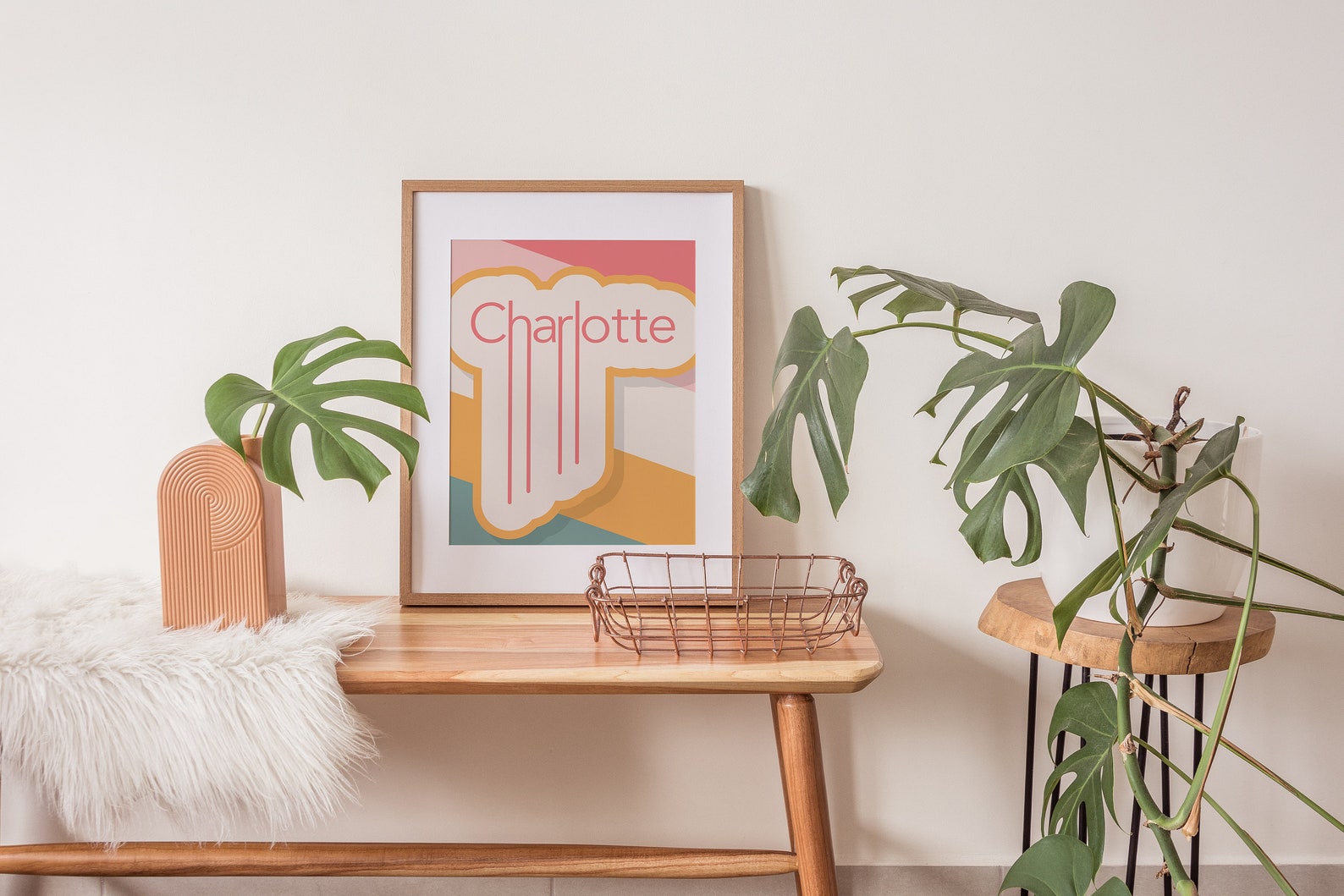 Charlotte, Name Art, Colorful Print for Nursery, Kids Room, Baby ...