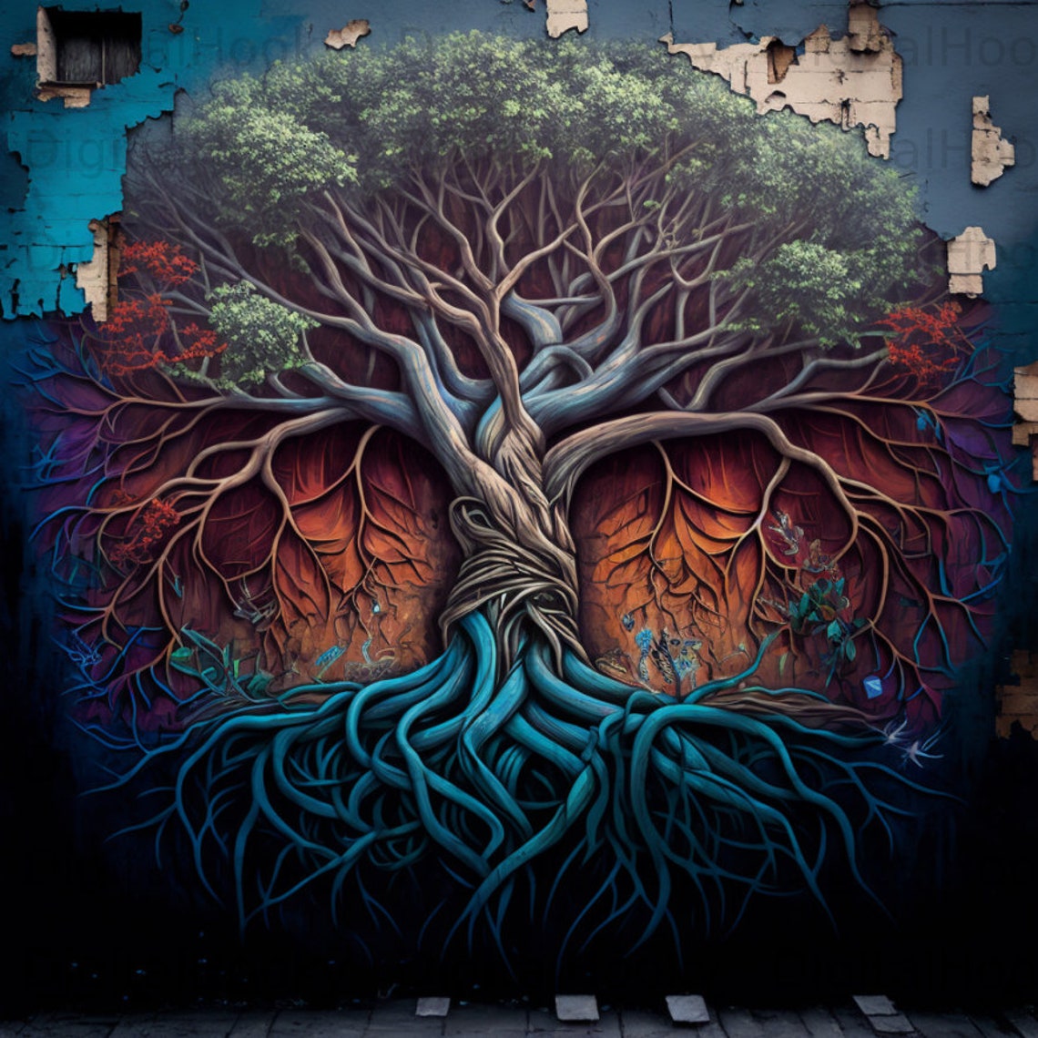 Tree of Life, Digital Download, Tree of Life Clip Art, Colorful Tree of ...