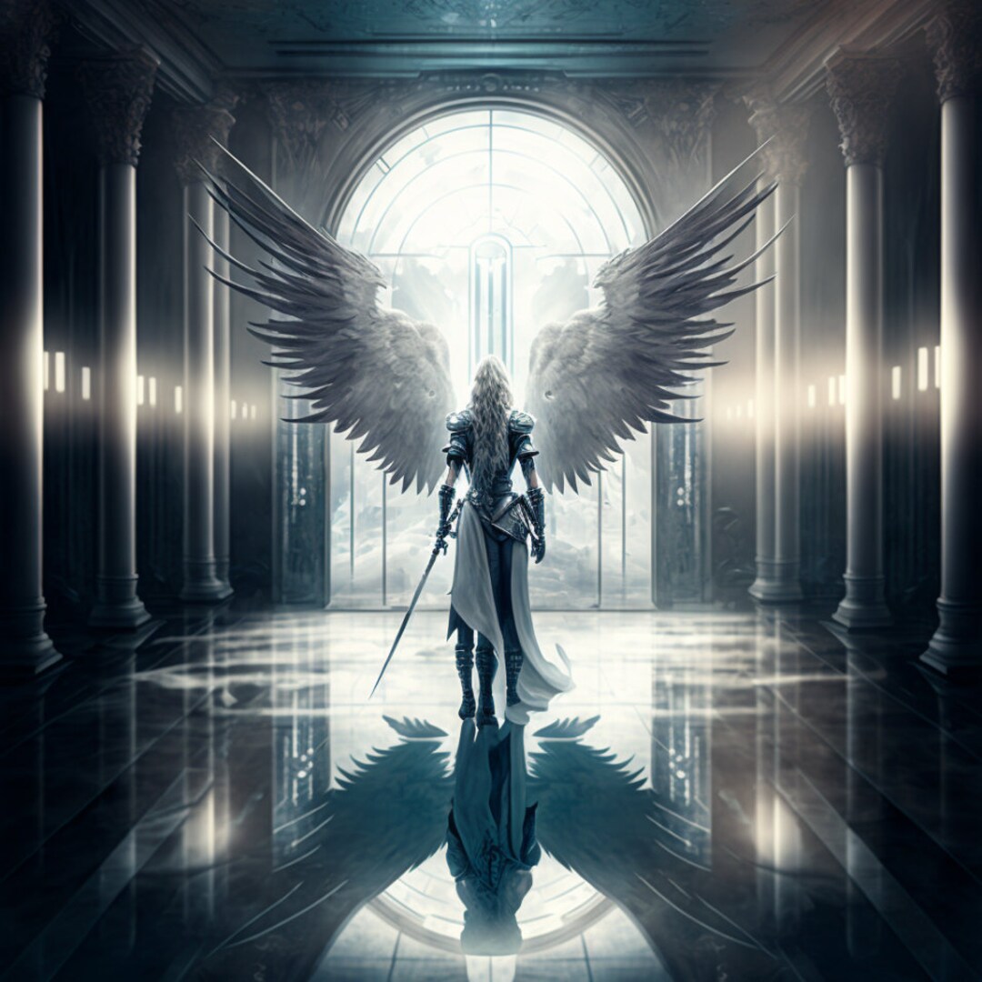 One Winged Angel Wielding Sword PNG Clip Art JPG Digital Download - Etsy