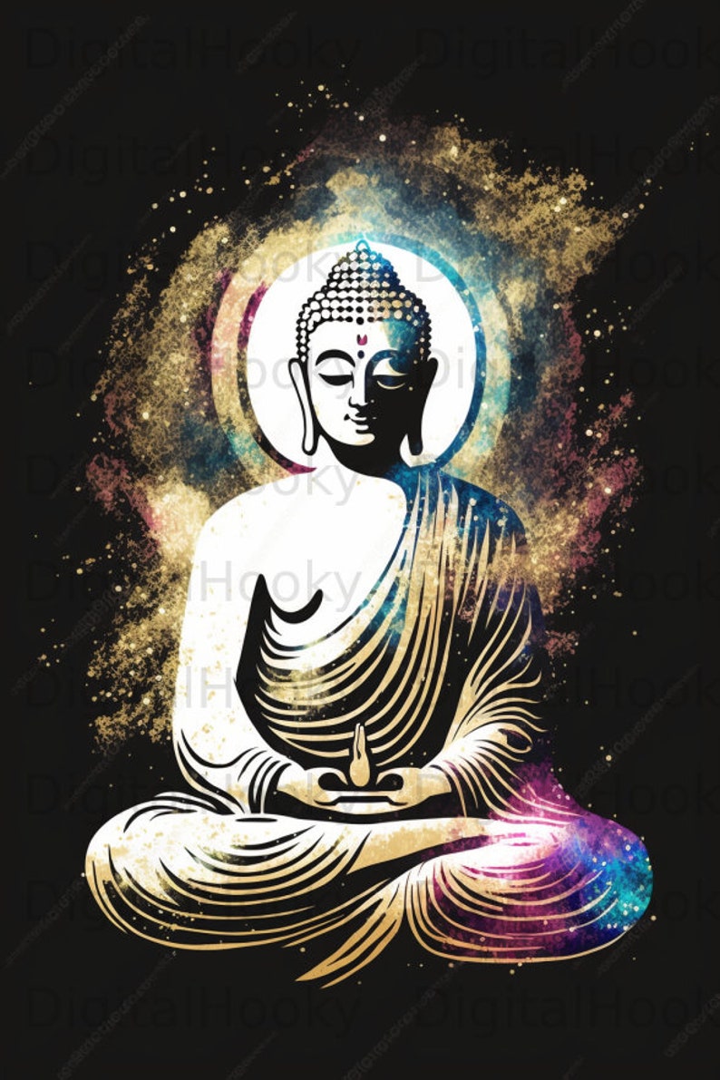 Arte Digital de Buda / PNG / Clip Art / JPG / Descarga Digital / PDF - Etsy México