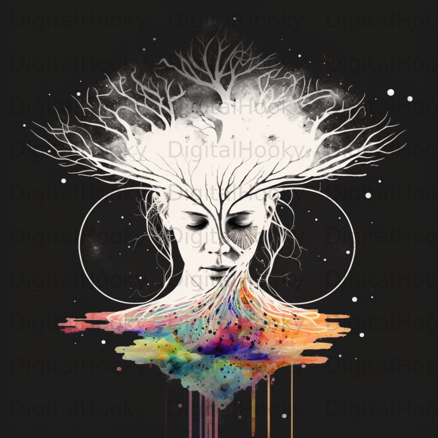 Tree of Life, Digital Download, Tree of Life Clip Art, Colorful Tree of ...