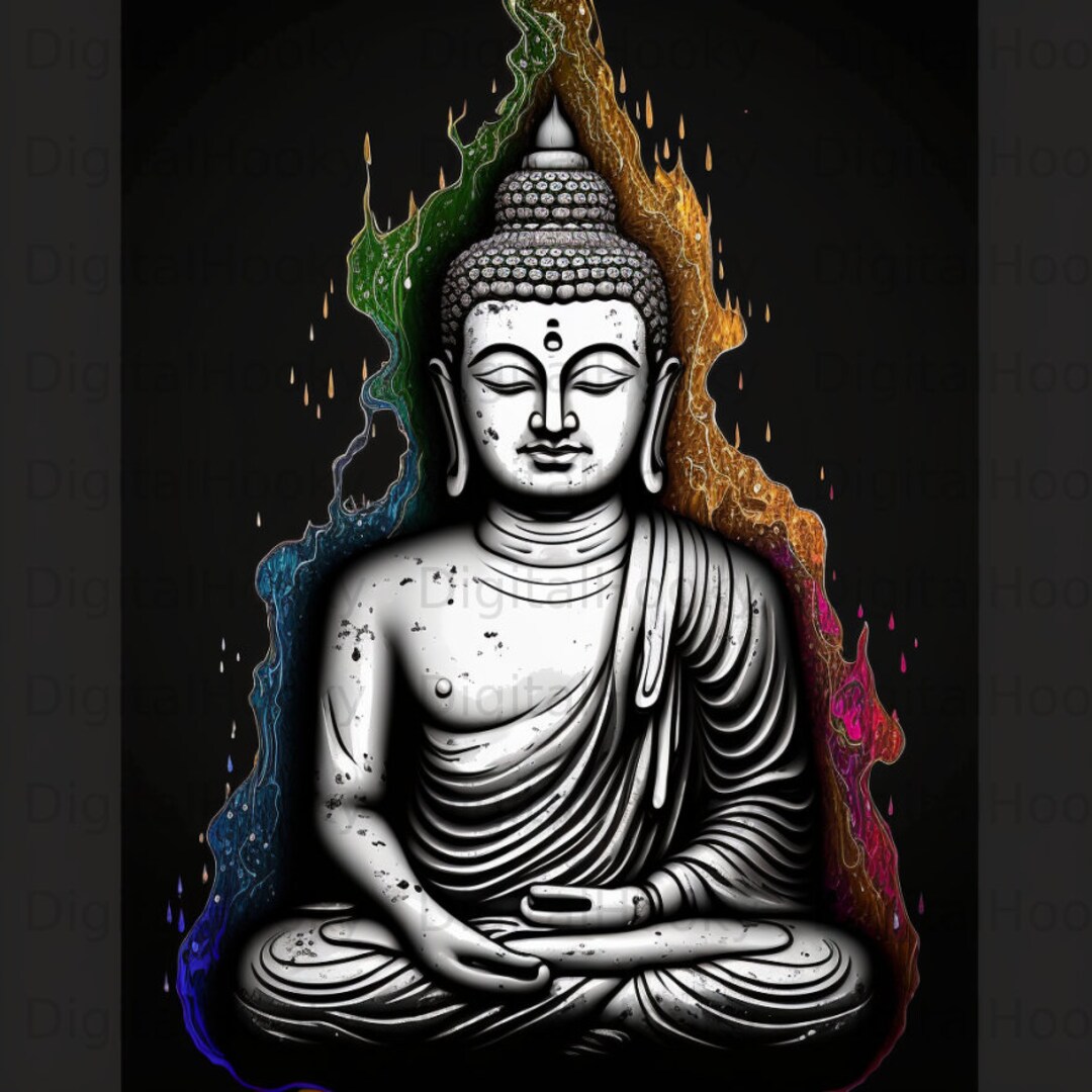 Arte Digital de Buda / PNG / Clip Art / JPG / Descarga Digital / PDF - Etsy México