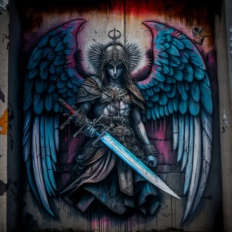 Warrior Design Winged Angel PNG Clip Art JPG Digital Download 11 - Etsy