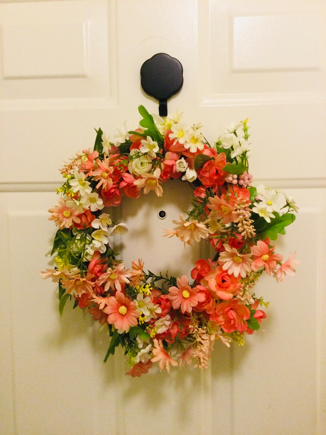 Spring Floral Mini Wreath, Table Centerpiece, Candle Ring - Etsy