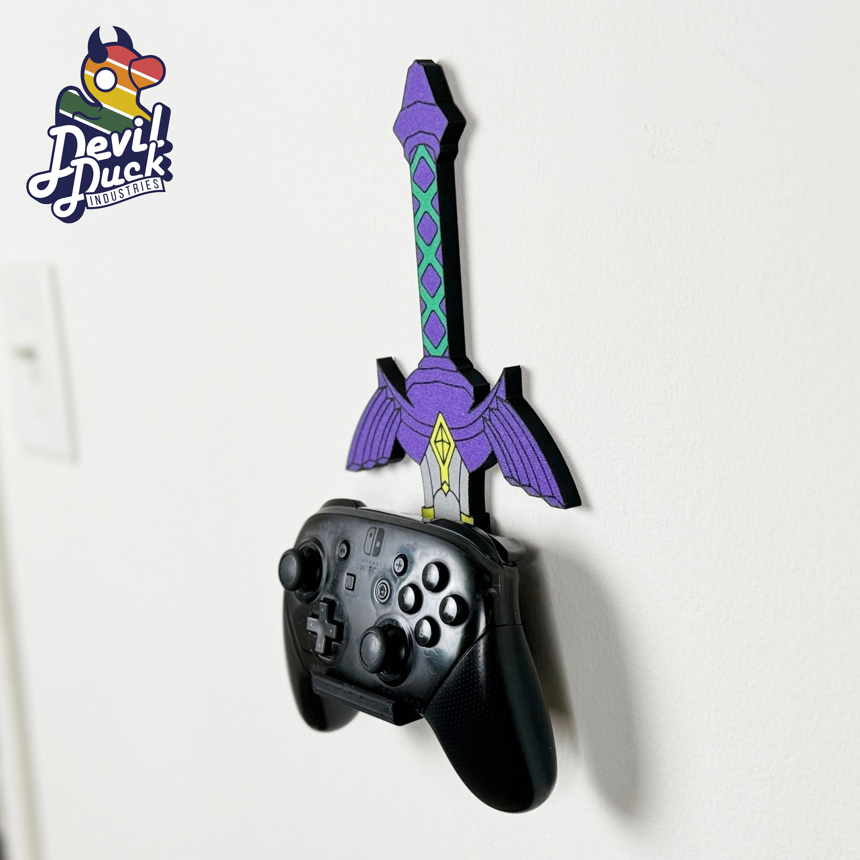 Master Sword Controller Hook Stand Caddy Hanger Holder Desk Wall Mount Display Gamer Accessory ...