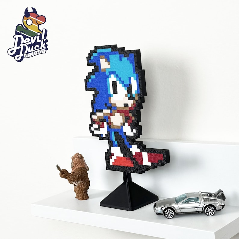 Sonic the Hedgehog Standing Decoration | Retro Gaming Sonic Tails ...