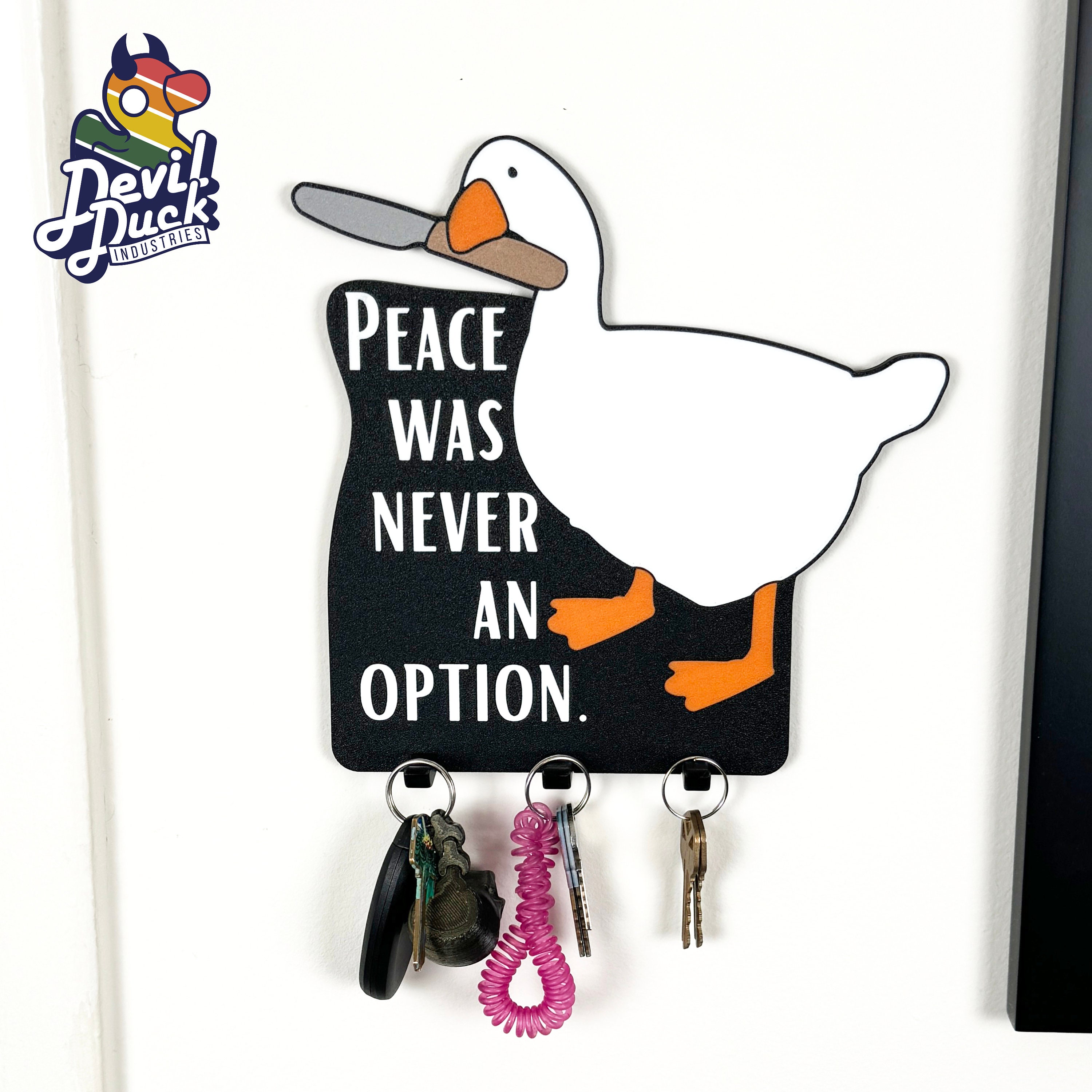 Angry Goose Key Hook Untitled Goose Game Key Holder Hanger - Etsy