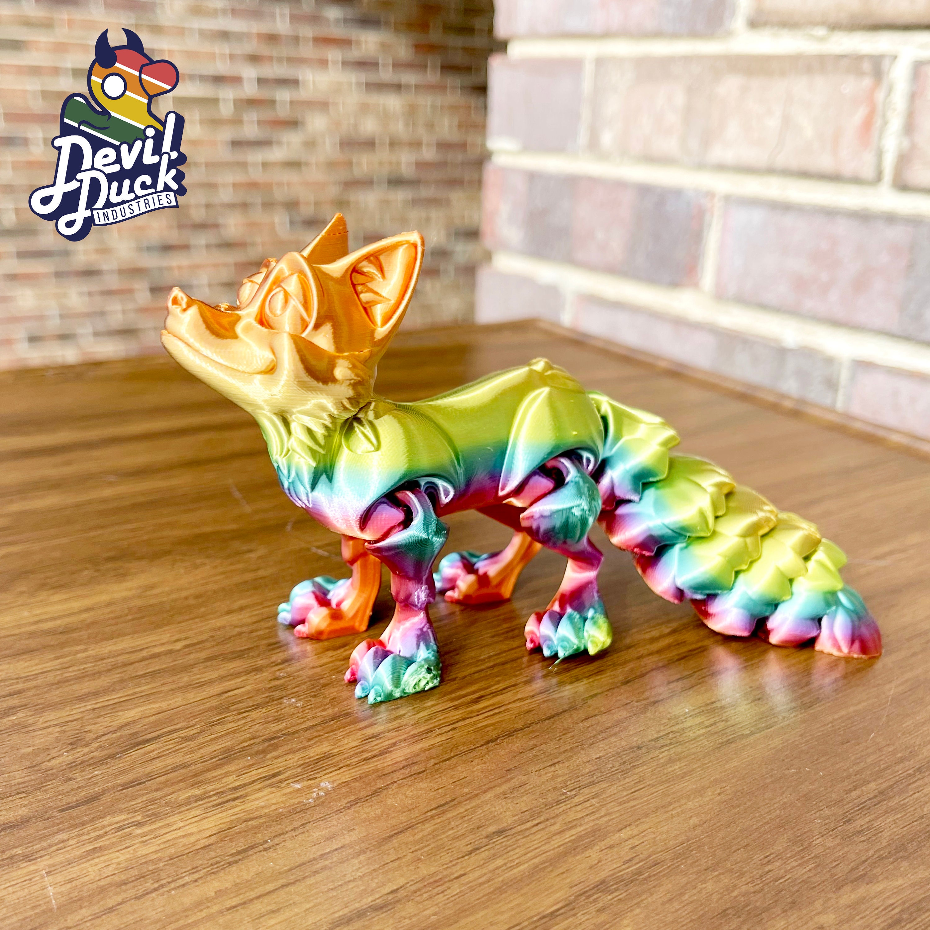 Flexy Fox Articulated Fidget Desk Toy - Etsy