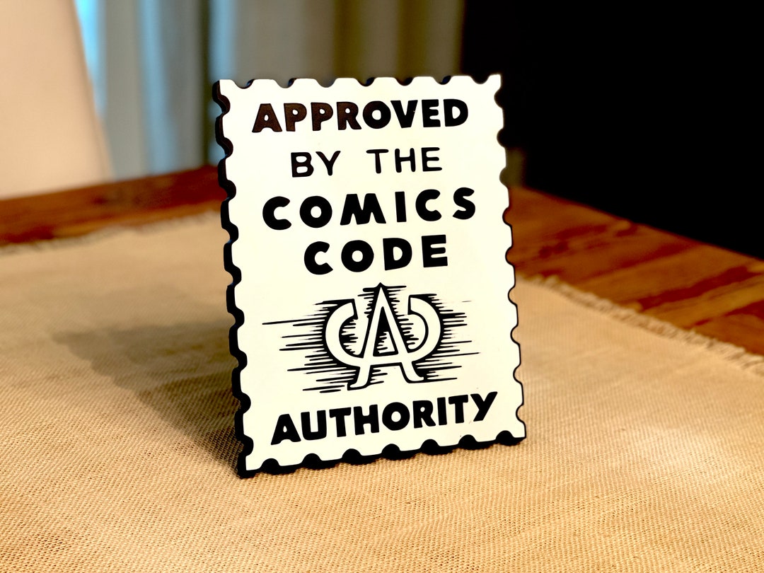 Comics Code Authority Wall Art Comic Book Decoration - Etsy