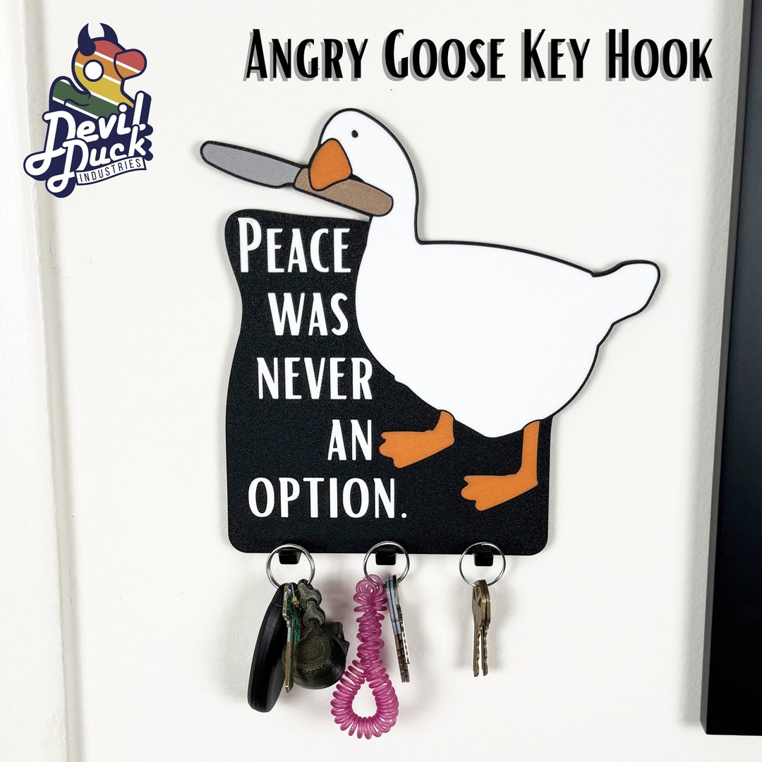 Angry Goose Key Hook | Untitled Goose Game Key Holder Hanger Caddy ...