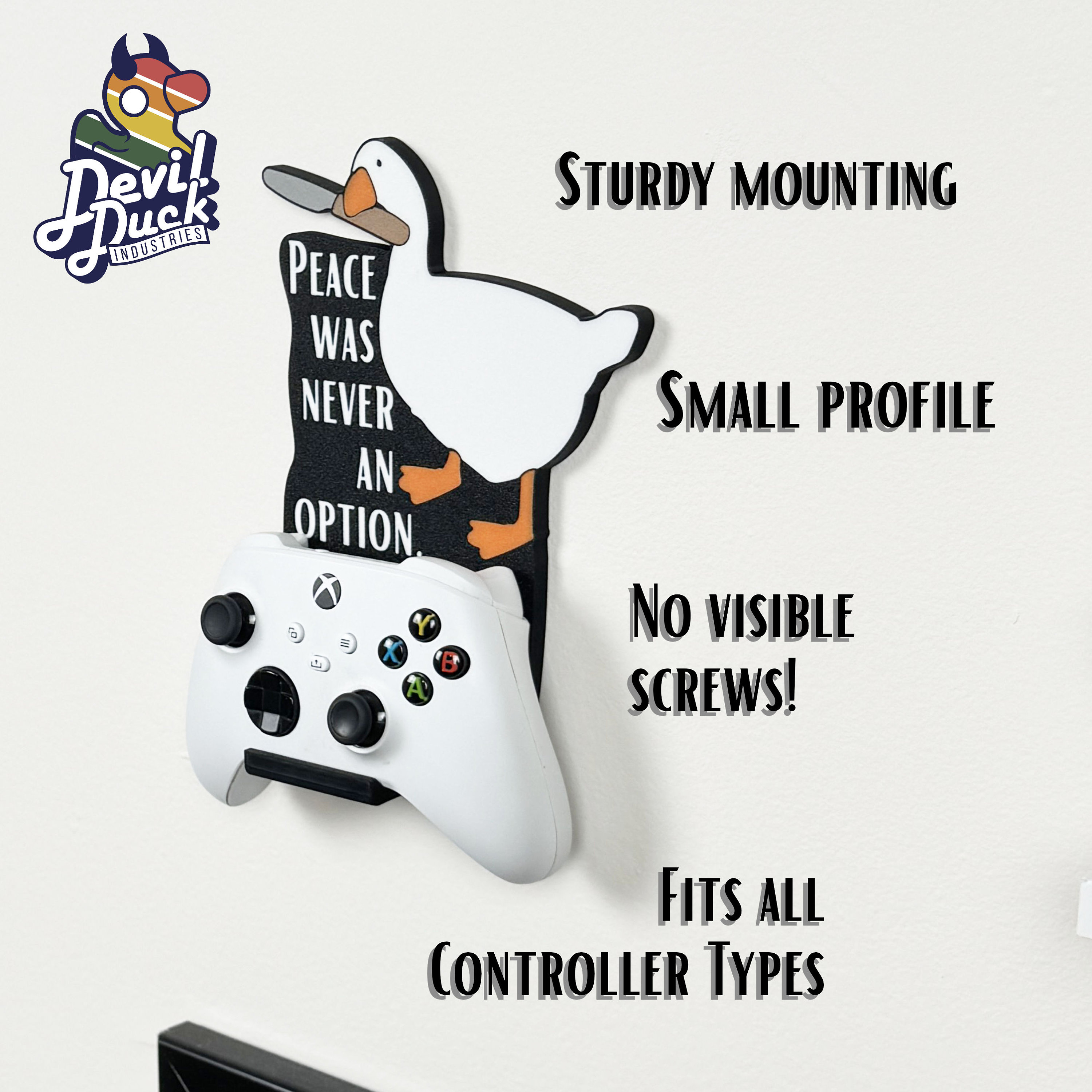 Angry Goose Controller Hook Holder Hanger Desk Wall Mount Display Decor ...