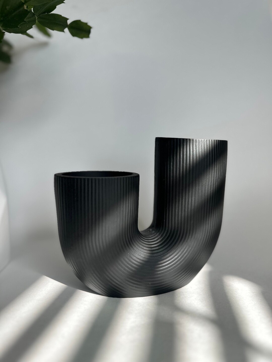 Minimalist Concrete U-shape Vase: Modern Home Decor - Etsy