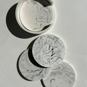 Concrete Coaster Set | Minimalist Modern Coaster Set of 4 - Etsy