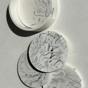 Concrete Coaster Set | Minimalist Modern Coaster Set of 4 - Etsy