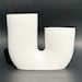 Minimalist Concrete U-shape Vase: Modern Home Decor - Etsy