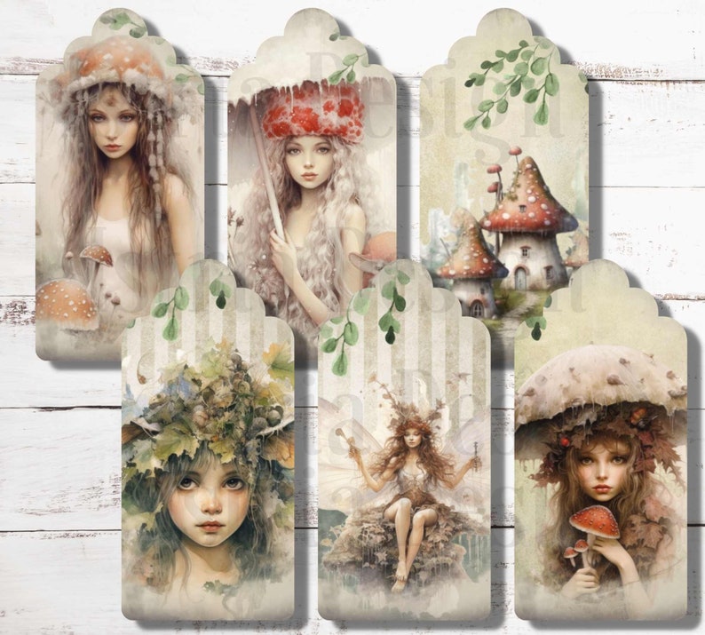 Woodland Fairy Gift Tags Printable, Fairytale Party Favors, Fairies ...