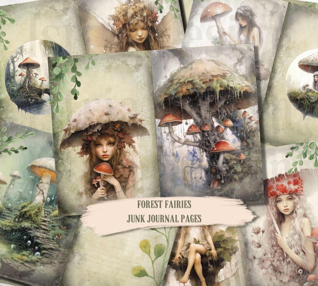 Forest Fairy Junk Journal Pages, Woodland Fairy Papers, Fairytale ...