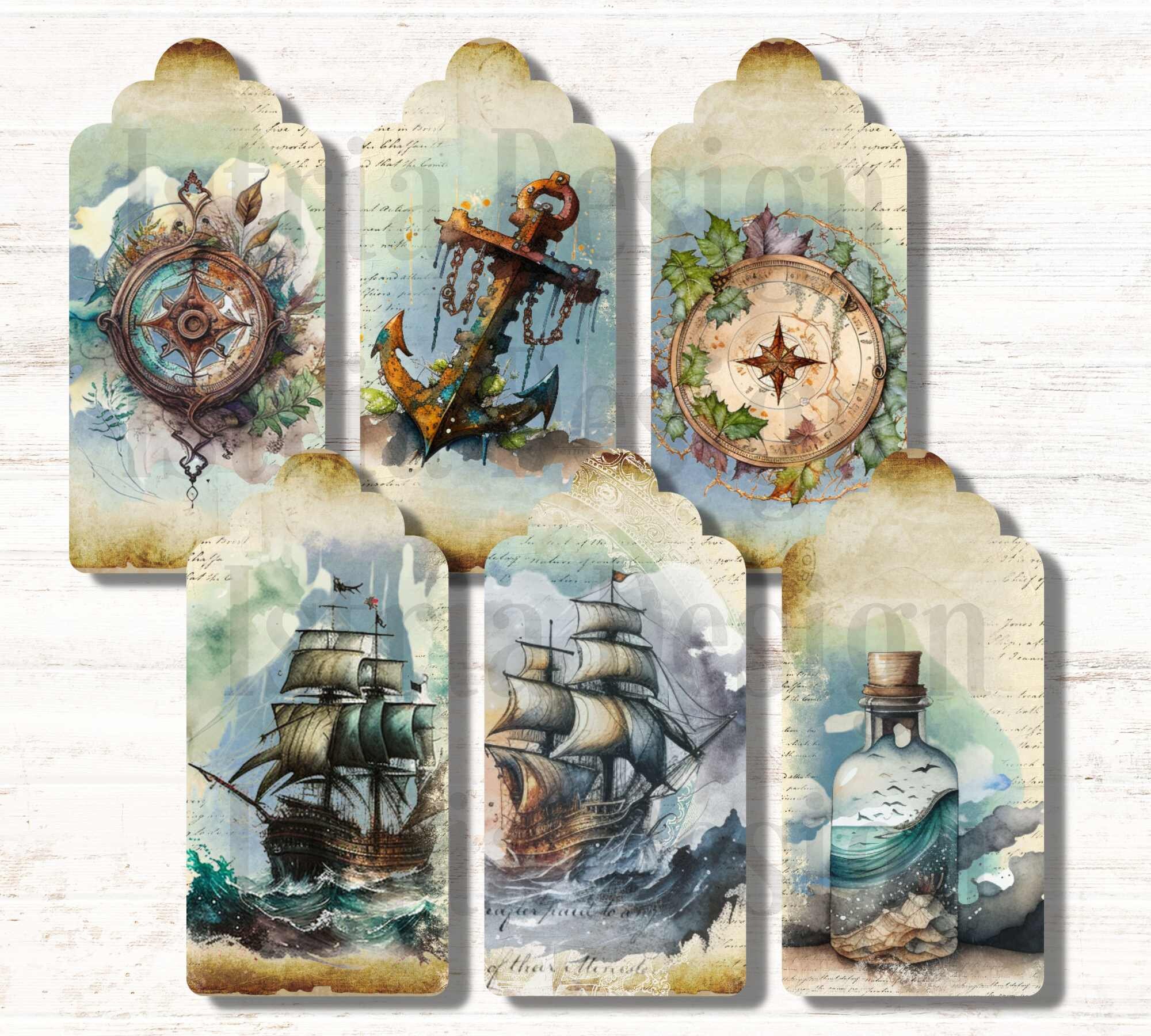 Pirate Gift Tags Printable Party Favor Tags Nautical - Etsy