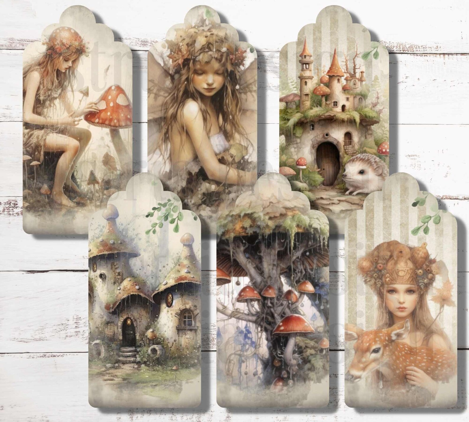 Woodland Fairy Gift Tags Printable, Fairytale Party Favors, Fairies ...