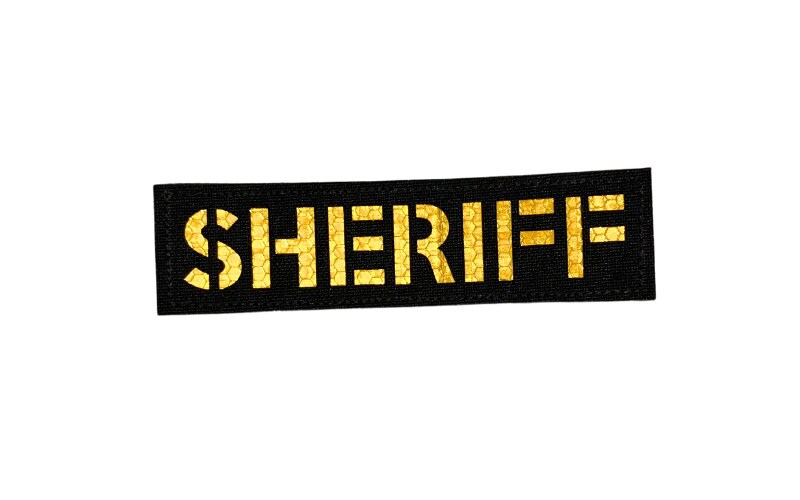 Sheriff Patch Choose Cordura and Lettering Material 6 X 2 Police Law ...